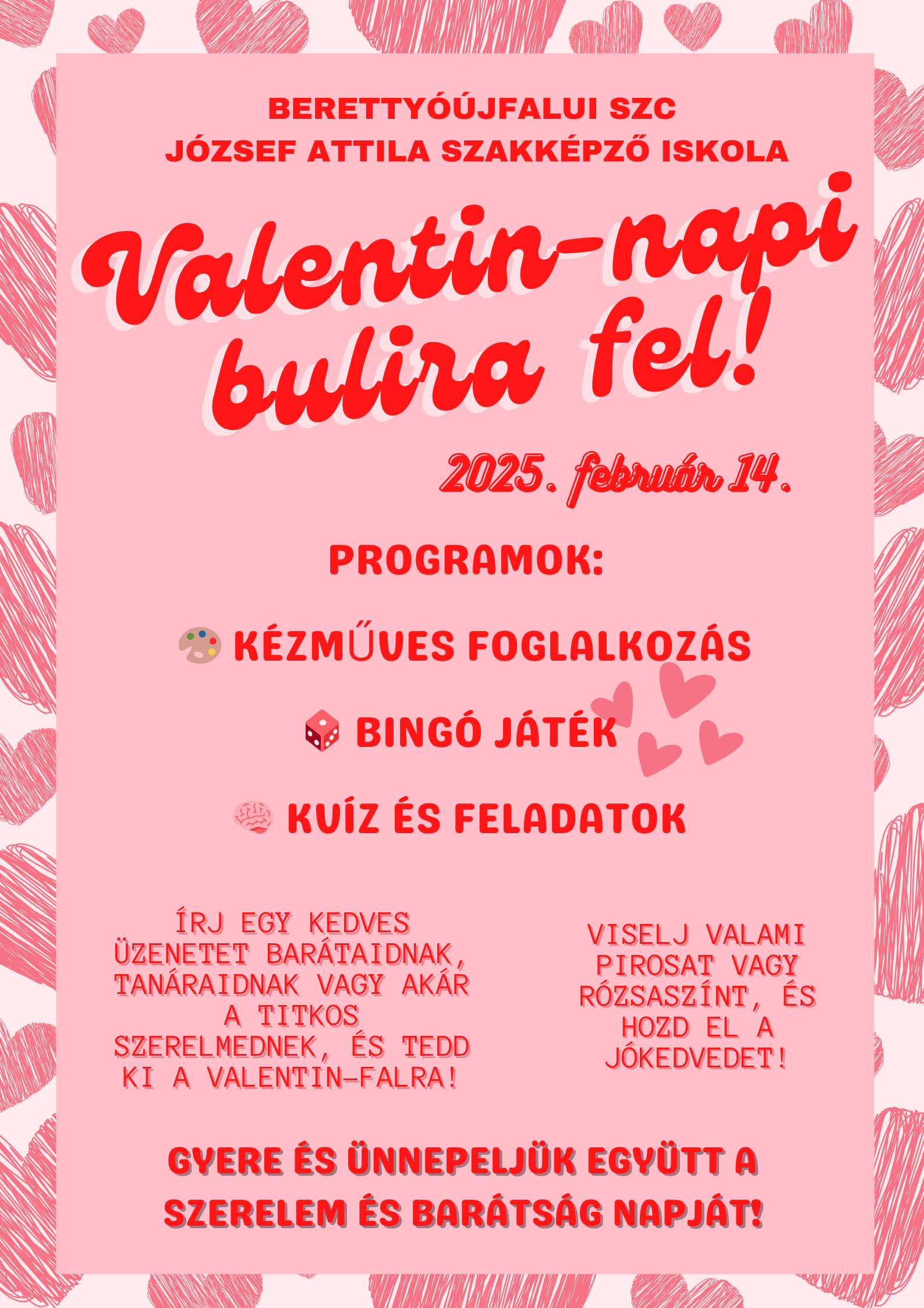 Valentin nap | Hírek | József Attila Szakképző Iskola | EDIR